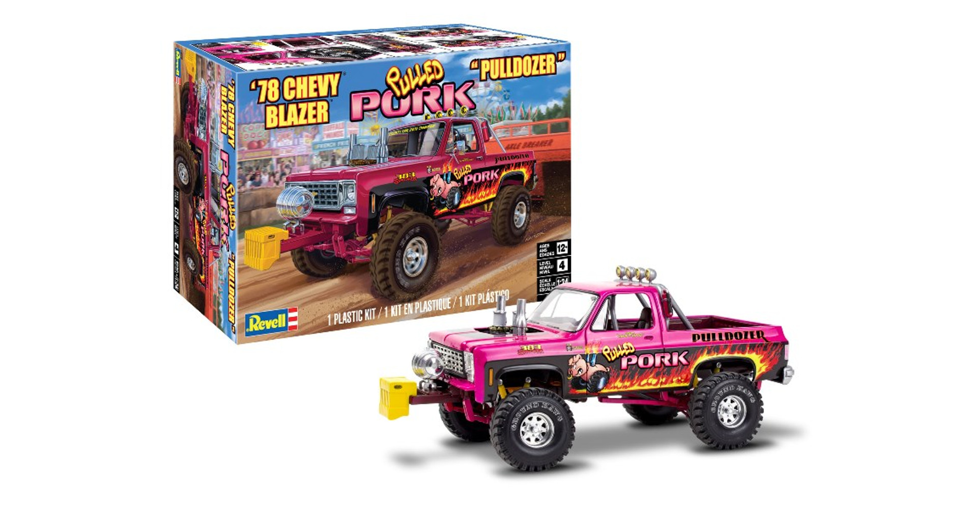 Revell 1:24 '78 Chevy Blazer Pulldozer Pulled Pork makett autó - MAKETT ...