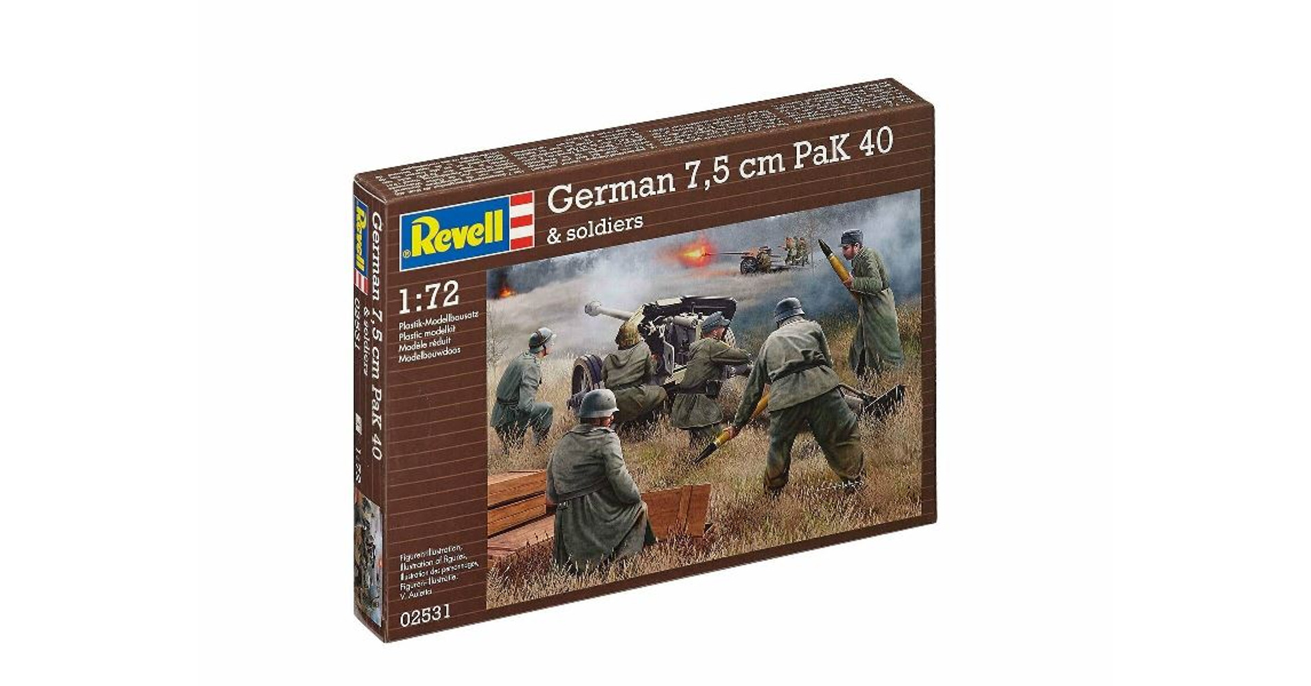 Revell 1:72 German 7,5 cm PaK 40 & soldiers - MAKETT FIGURÁK