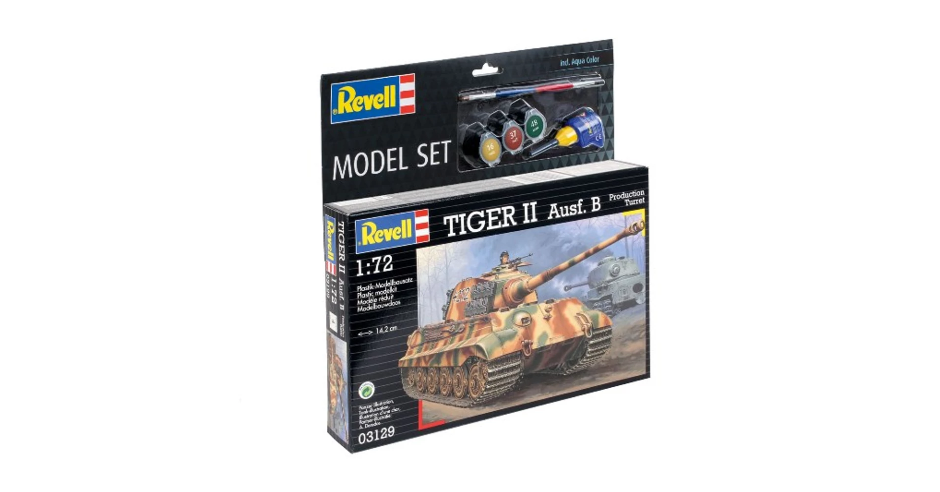 Revell 1:72 Tiger II Ausf. B Production Turret SET - MAKETT TANK