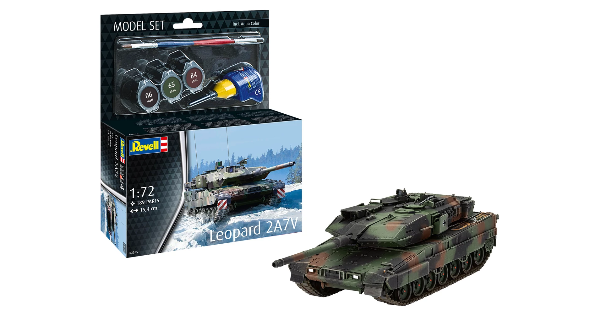 Revell 1:72 Model Set Leopard 2A7V makett készlet kiegészítőkkel ...