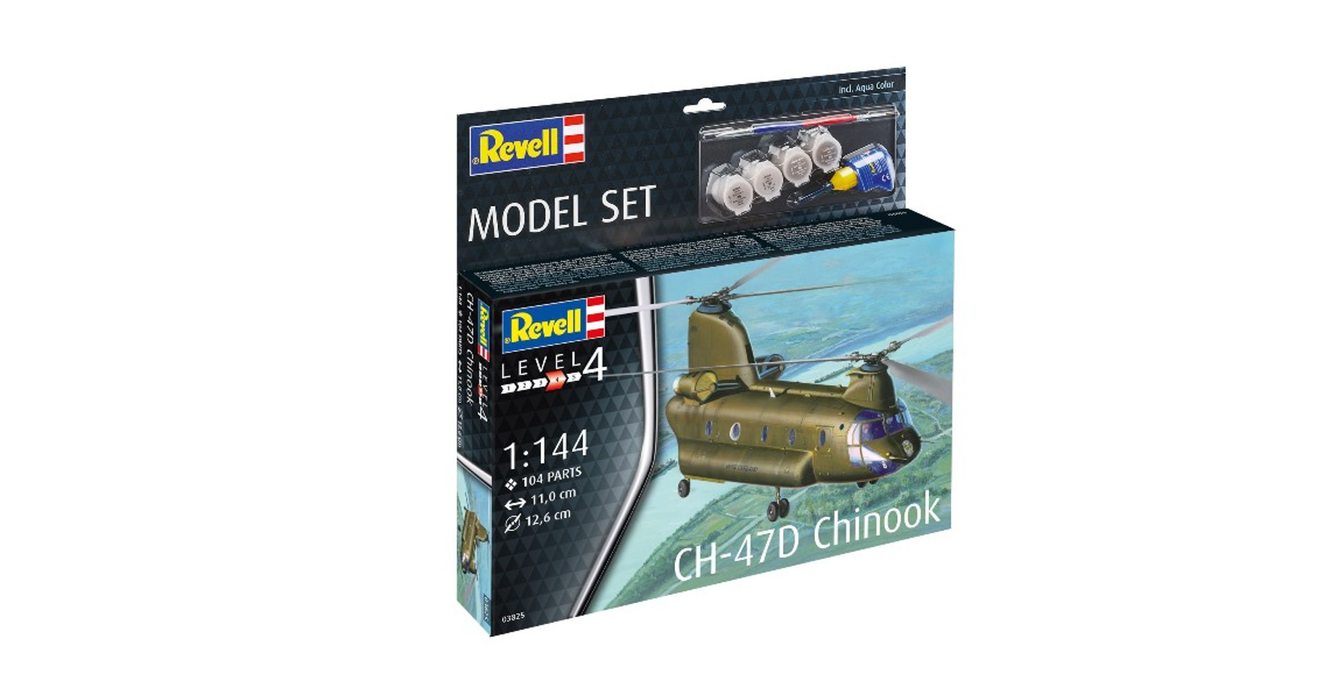 Revell 1:144 CH-47D Chinook SET helikopter makett - MAKETT HELIKOPTER