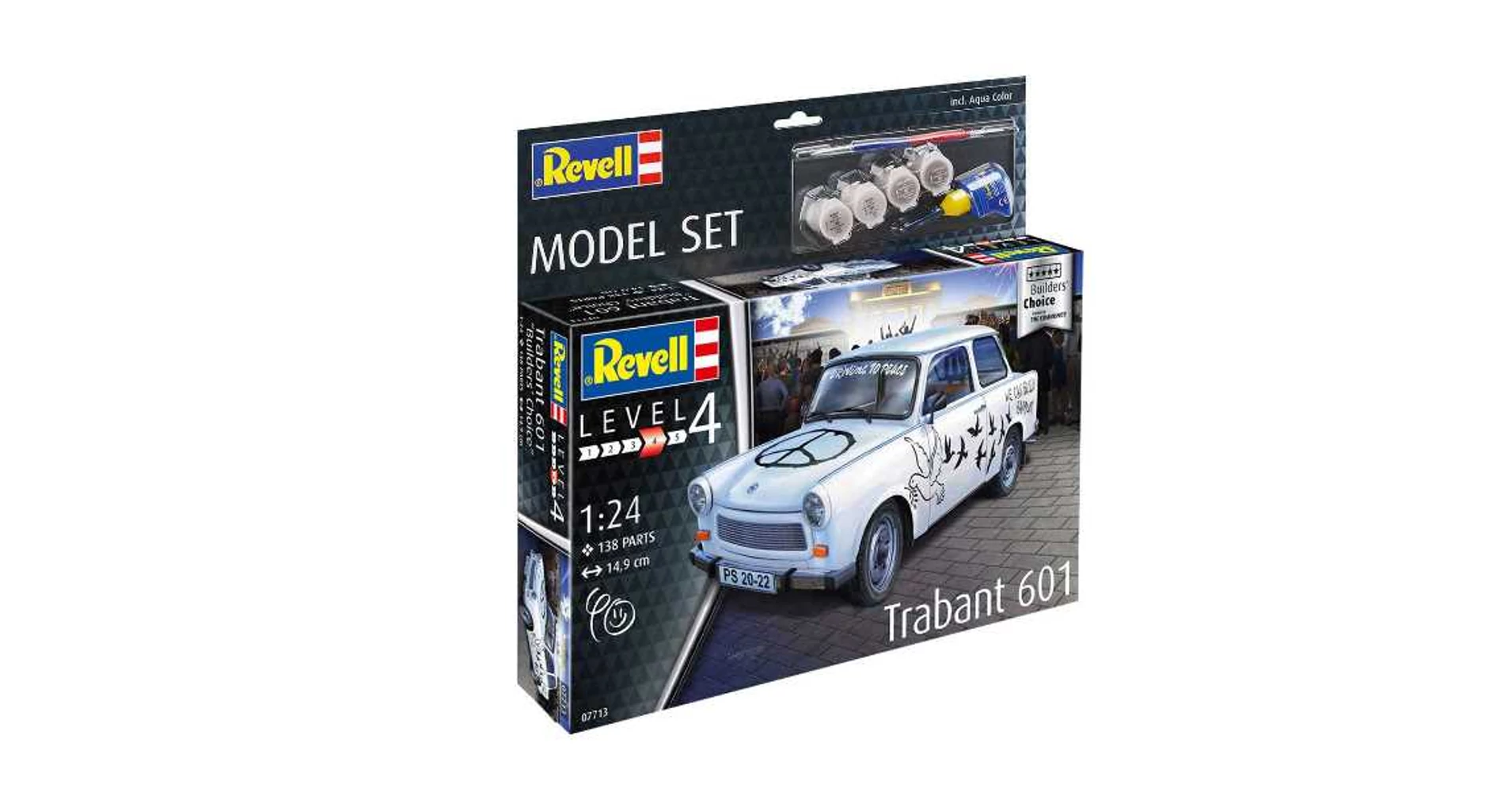 Revell 1:24 Trabant 601S Builder's Choice SET autó makett - MAKETT AUTÓ