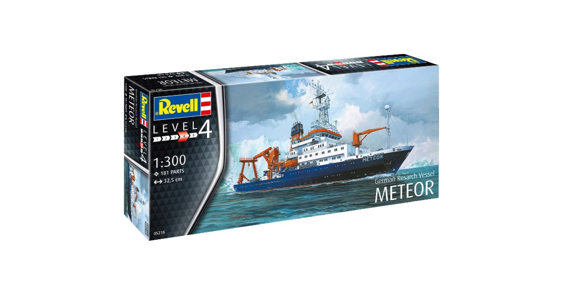 Revell 1:300 German Research Vessel Meteor hajó makett - MAKETT HAJÓ