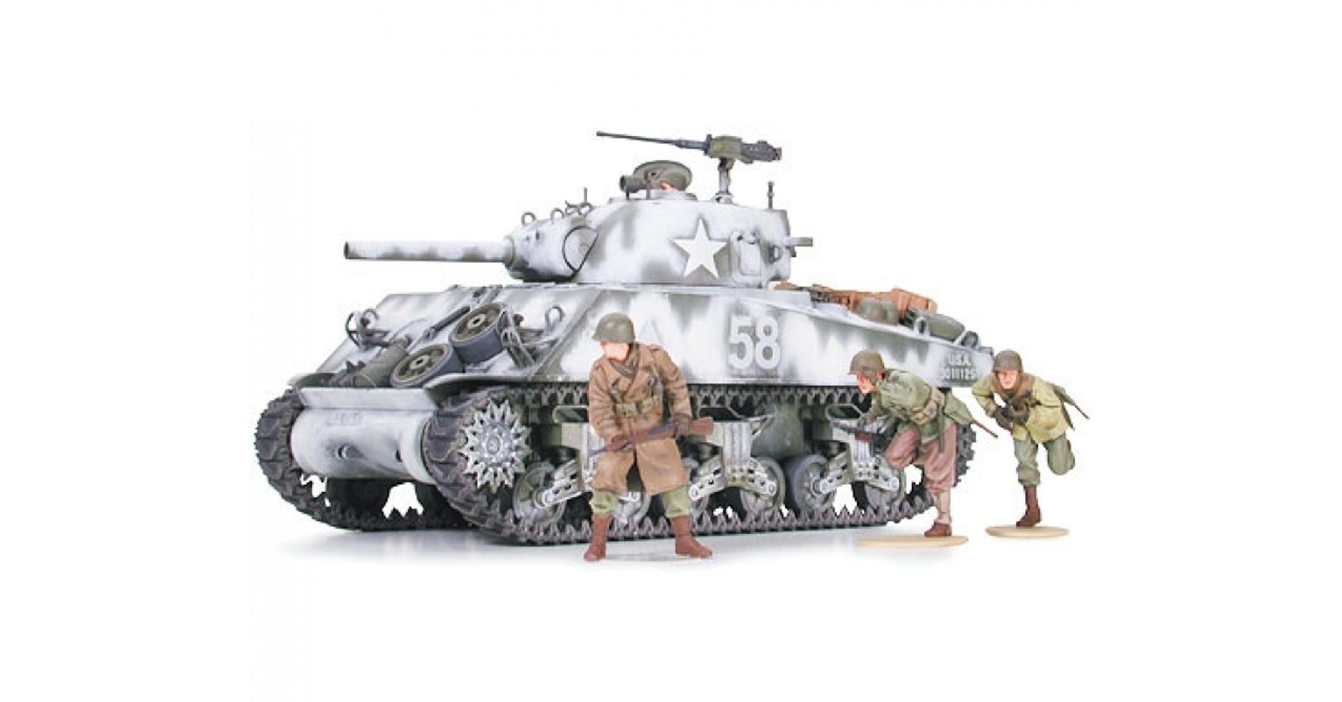 Tamiya 1:35 US Sherman M4A3 105mm Howi. tank makett - MAKETT TANK