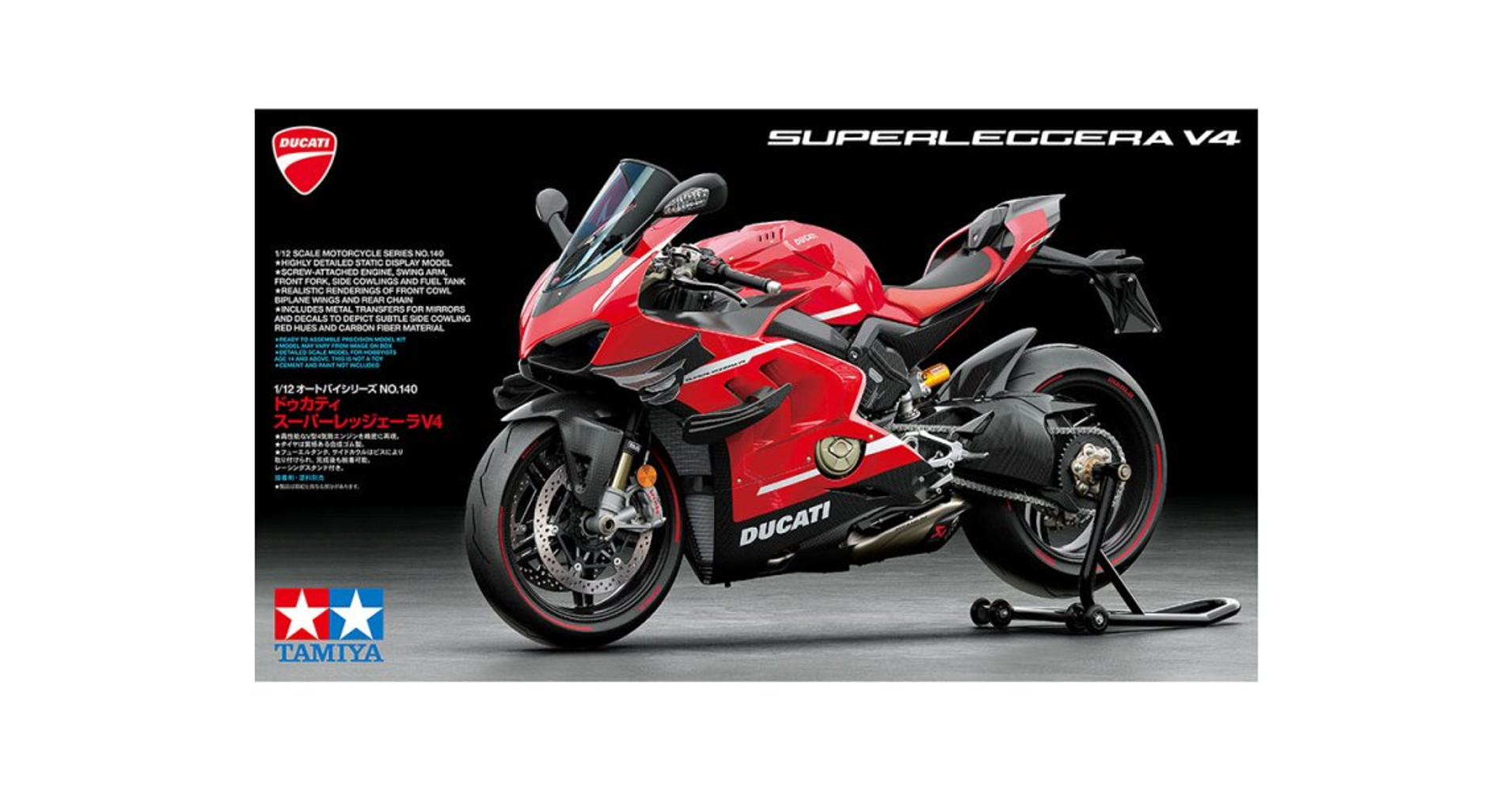 Tamiya 1:12 Ducati Superleggera V4 motor makett - MAKETT MOTOR