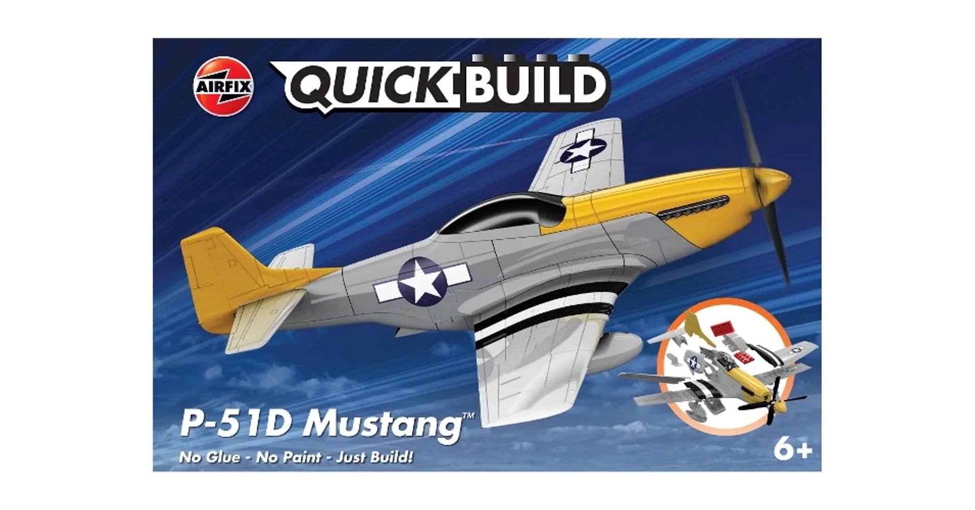 Airfix QUICKBUILD P-51D Mustang - MAKETT REPÜLŐGÉP