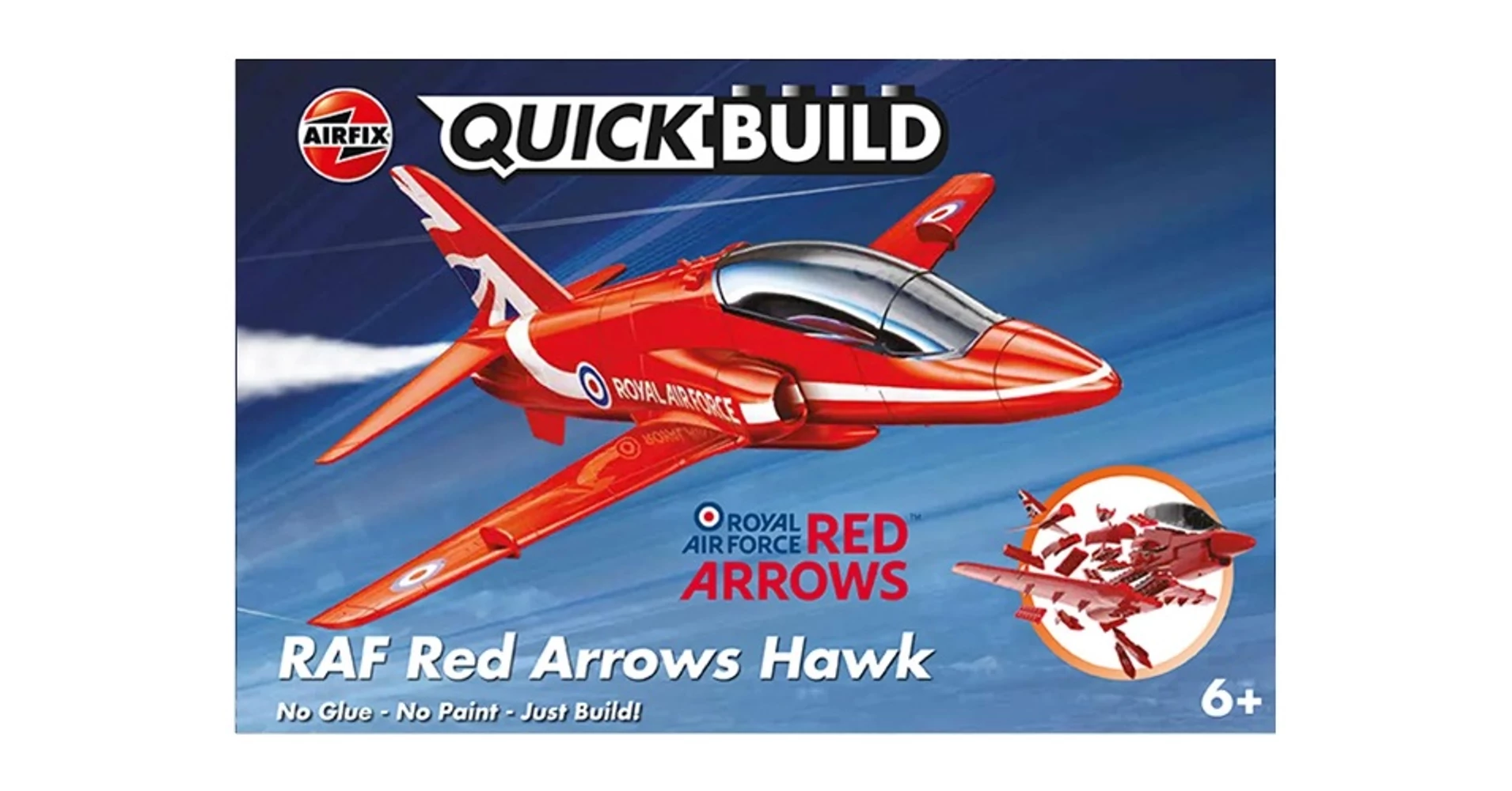 Airfix QUICKBUILD RAF Red Arrows Hawk - MAKETT REPÜLŐGÉP
